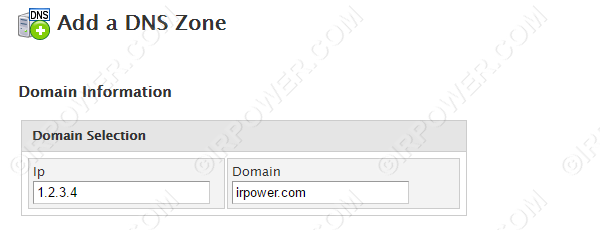نحوه ایجاد DNS Zone - مرکز آموزش - IRPOWER
